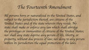 The Constitution – Fundamentals of Business Law